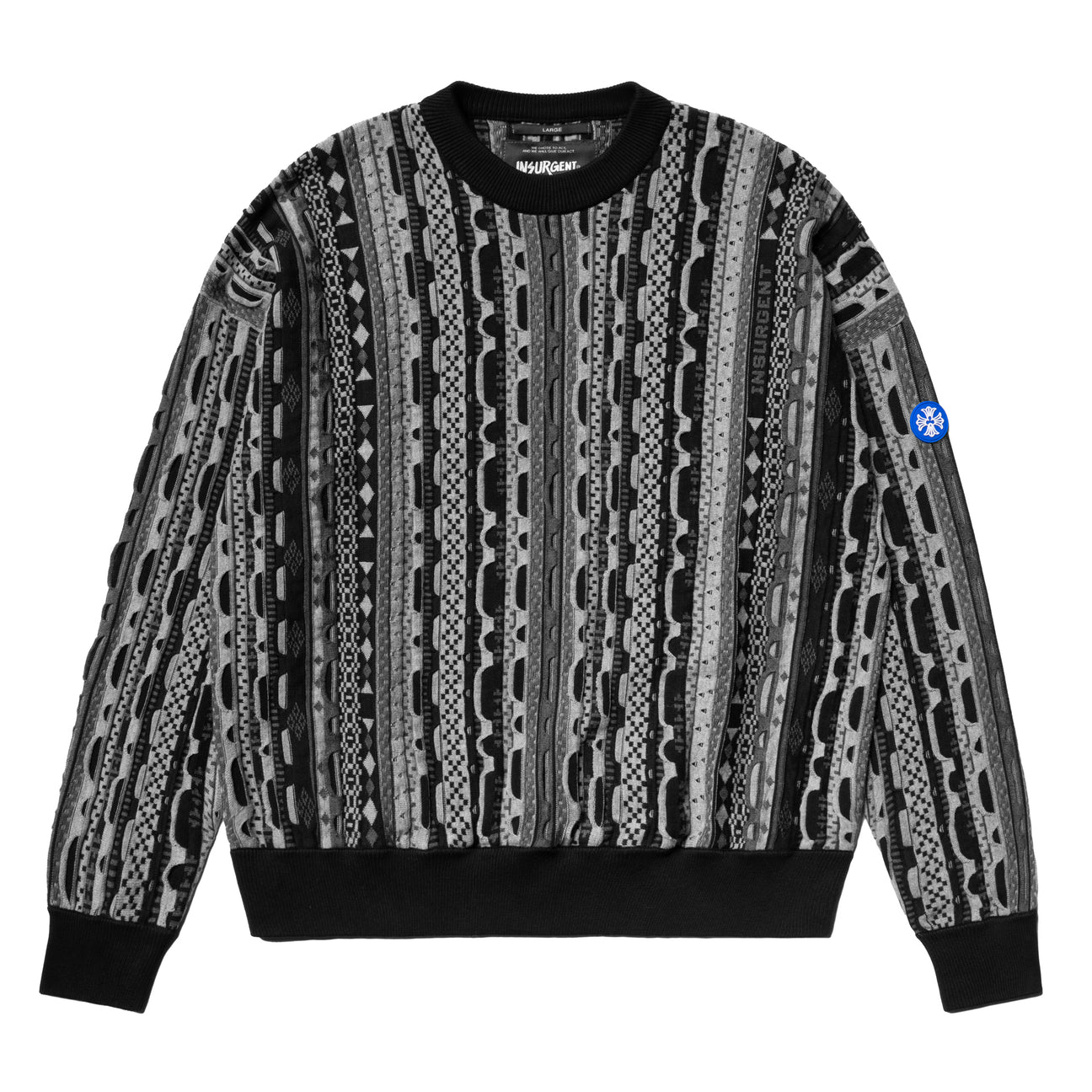 Insurgent Club - Embroidery Pattern Knitwear MIsty – insurgentclub